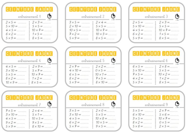 La course aux multiplications – Ecole des Juliettes